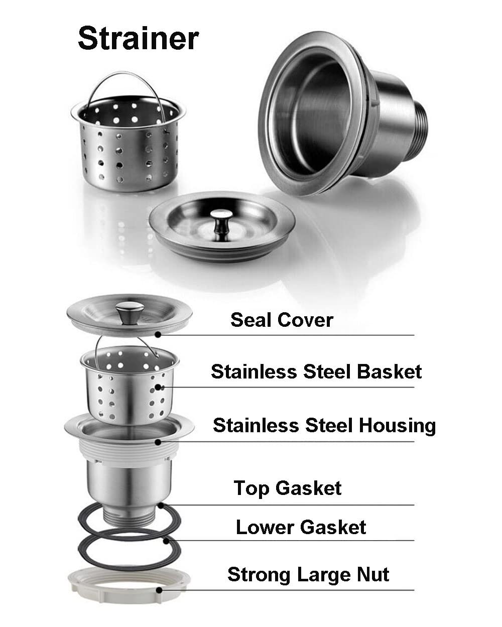 ZHXIPP Freestanding Kitchen Sink Commercial Stainless Steel Single Bowl Sink with Storage Shelves Restaurant Sink Utility Utility Washing Hand Basin 29.5 x15.7 X 29.5 in (Silver)