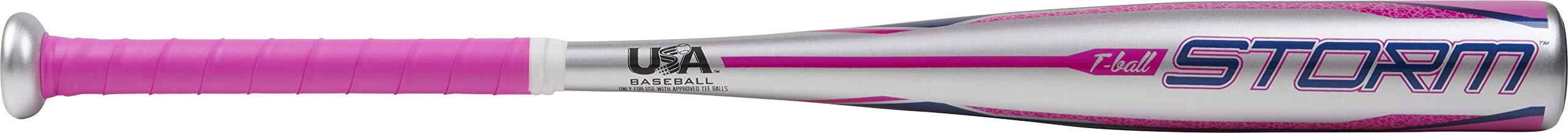 Rawlings | STORM T-Ball Bat | USA Softball & Baseball | -12 Drop | 24" | Silver/Pink
