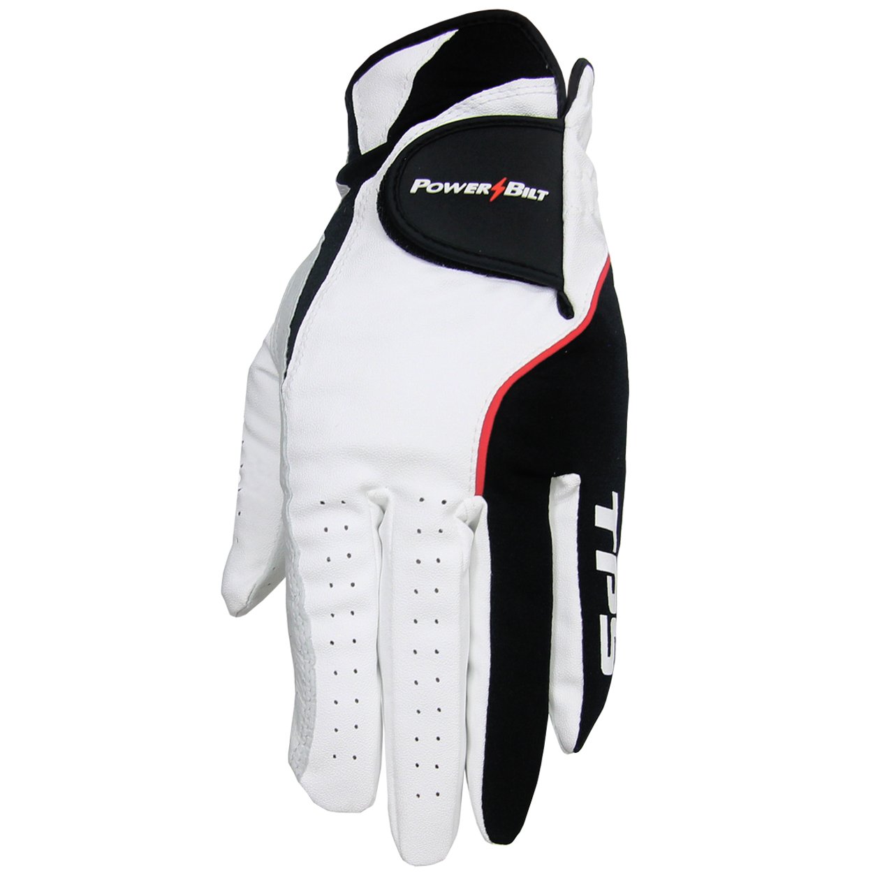 PowerBilt Golf TPS Cabretta Tour Gloves (3-Pack), Fits on Left-Hand Large