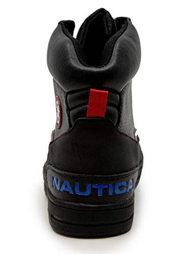 NAUTICA Mens Padden Weather-Resistant Snow, Lace-Up Insulated Duck Boot-Black-10