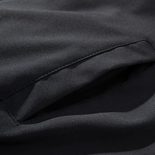 URBANFIND Men's Slim Fit Lightweight Sportswear Jacket Casual Bomber Jacket US S Black