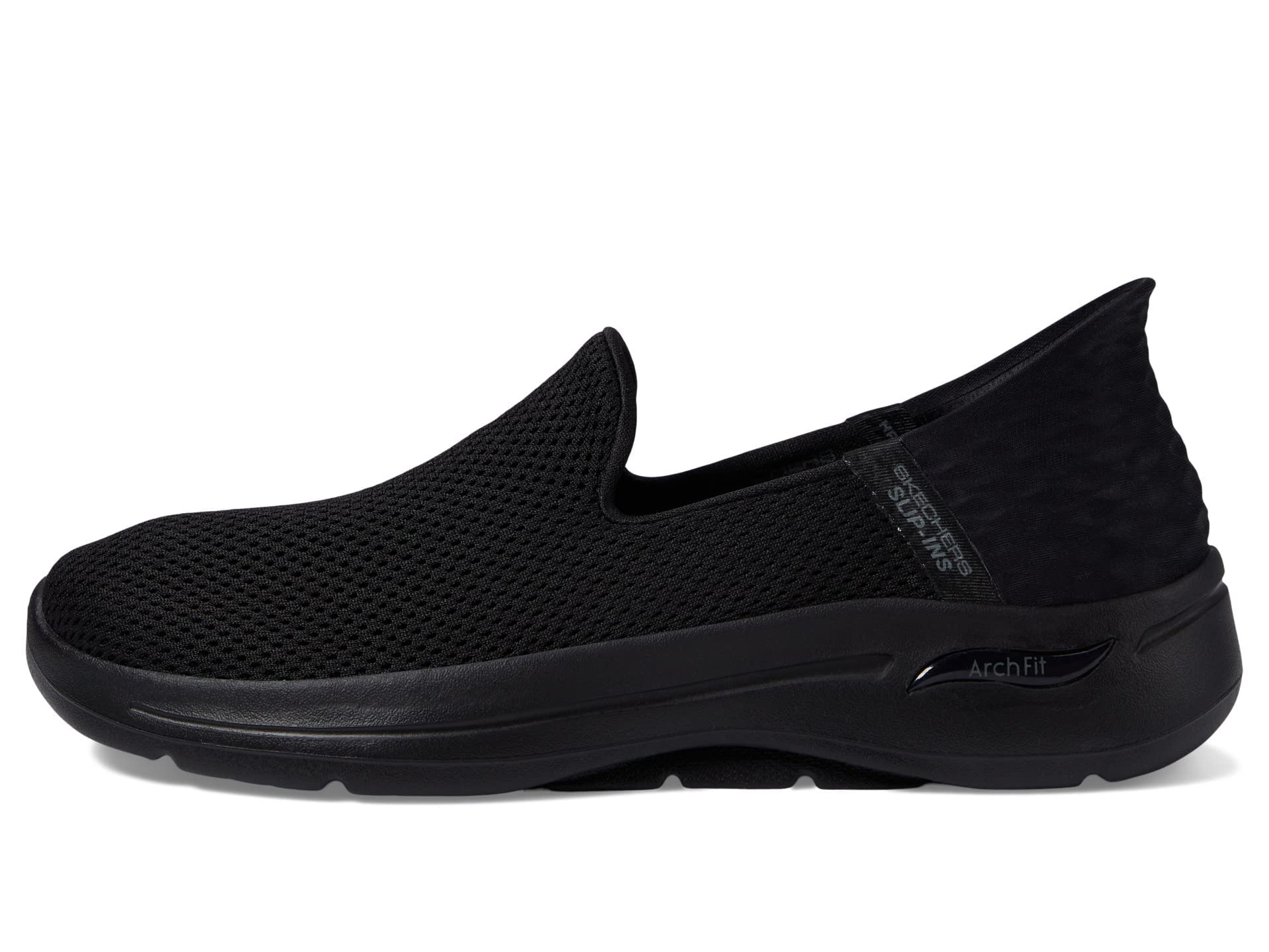 Skechers Go Walk Arch Fit Summer Views Hands Free Slip-Ins Black 9 B (M)