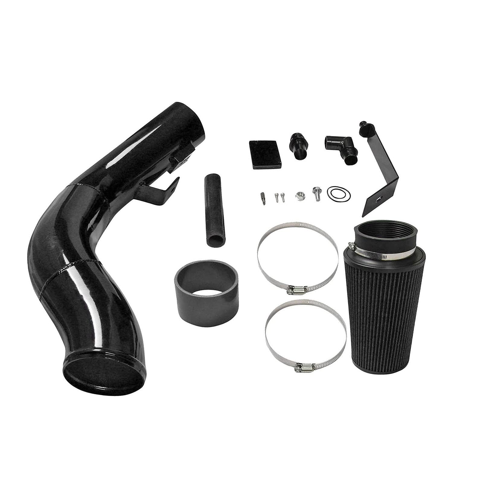 Smileracing 6.0 Cold Air Intake Kit Replacement for 2003-2007 Ford F250 F350 Excursio 6.0L Powerstroke Diesel Black