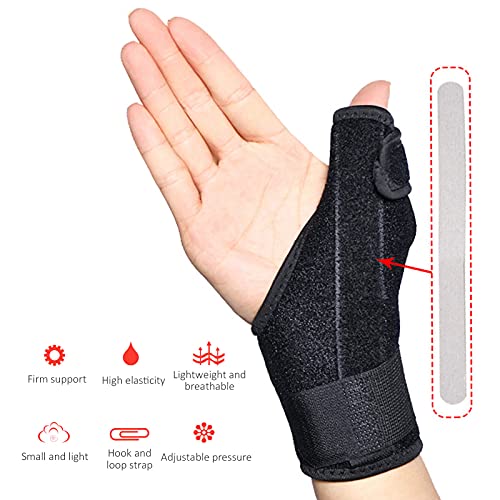 Thumb and Wrist Stabilizer Splint, Adjustable Thumb Brace Lightweight Soft for Arthritis Soft Tissue Injuries of The Thumb