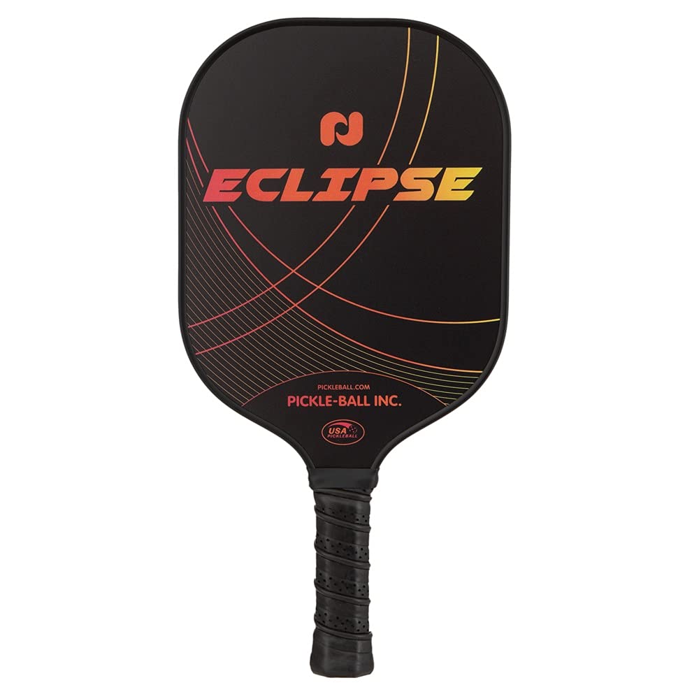 Pickle-Ball Eclipse Graphite Pickleball Paddle Set | Includes 4 Paddles + 4 Outdoor Pickleballs + 4 Paddle Covers + Pickleball Duffel Bag