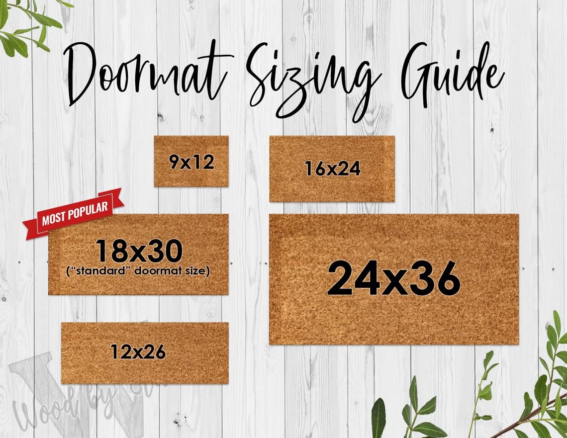 Welcome Shamrock Doormat | St. Patrick's Day Housewarming Gift | Premium Quality, Thick 100% Coir Coconut Husk Front & Made in the USA - Doormat