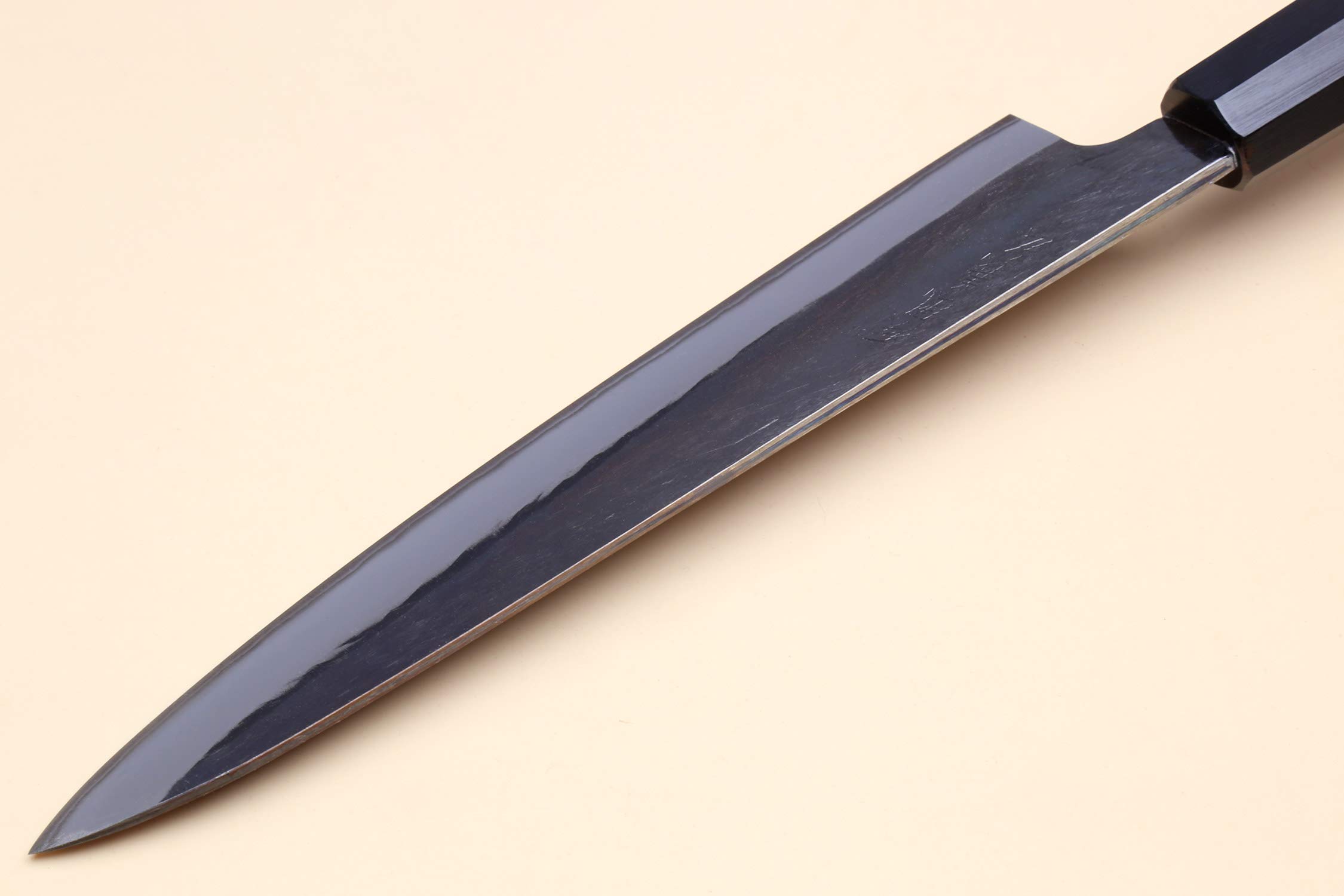 Yoshihiro Kurouchi Black-Forged Blue Steel Stainless Clad Gyuto Chefs Knife Ebony Handle (8.25'' (210mm) & No Saya)