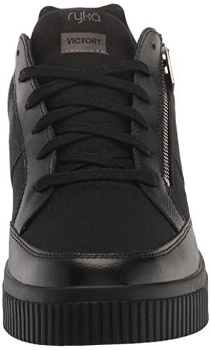 Ryka Women's Victory Wedge Sneaker Black/Black 7.5 M