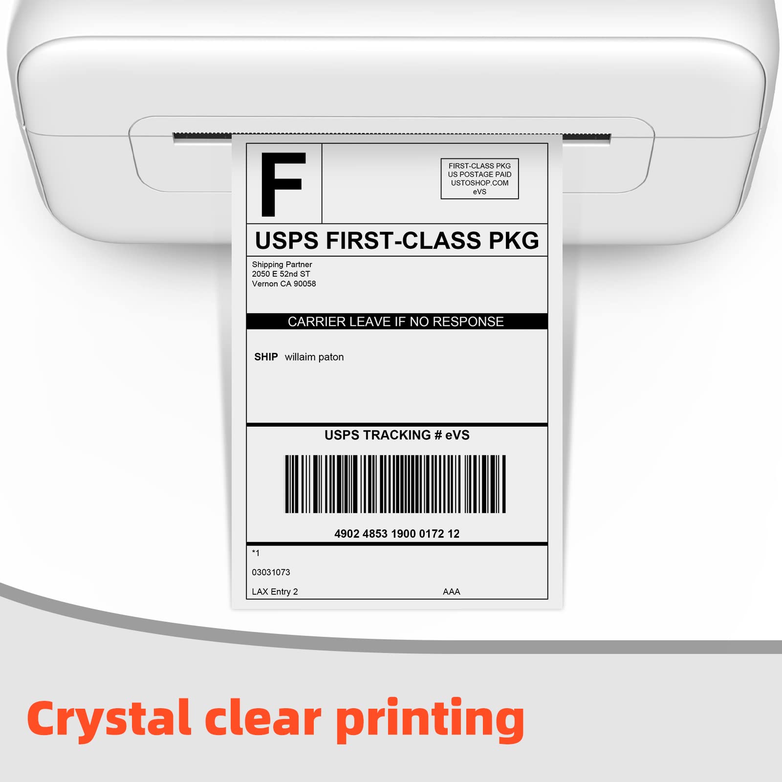 Phomemo Thermal Labels, 4x6 Shipping Labels for Small Business (Pack of 100 Labels) - Commercial Grade - Compatible with Rollo, Zebra, Phomemo and Other Direct Thermal Printers
