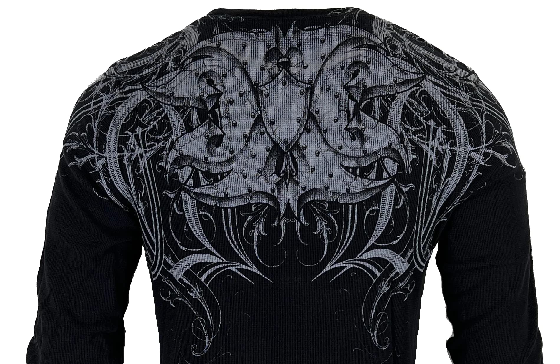 Xtreme Couture by Affliction Men's Thermal Shirt Daring Black XL