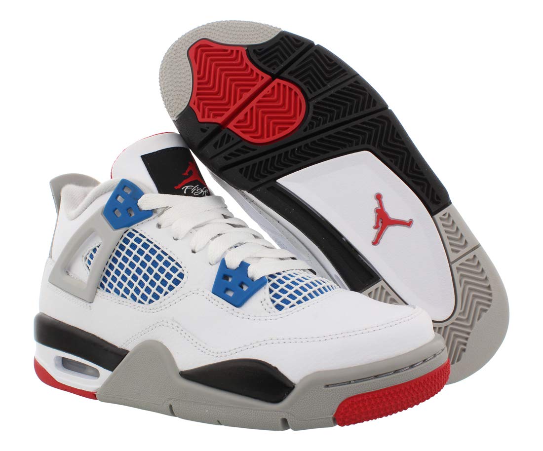 Nike Air Jordan 4 Retro GS Kids 'What The' Blue/Red/White 408452-146 (Size: 4Y)