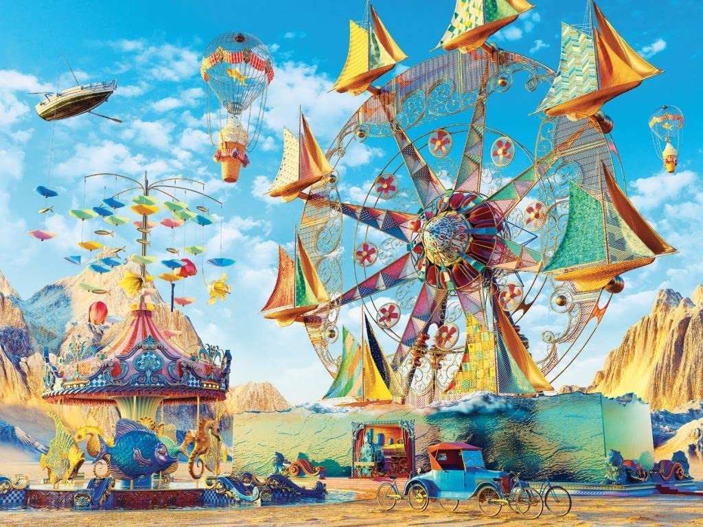 Ravensburger Carnival of Dreams Jigsaw Puzzle -1500 Piece | Intricate Artwork by Vinicius Costa | Unique Softclick Technology Eco-Friendly Materials | Puzzle Size: 32 x 24 inches