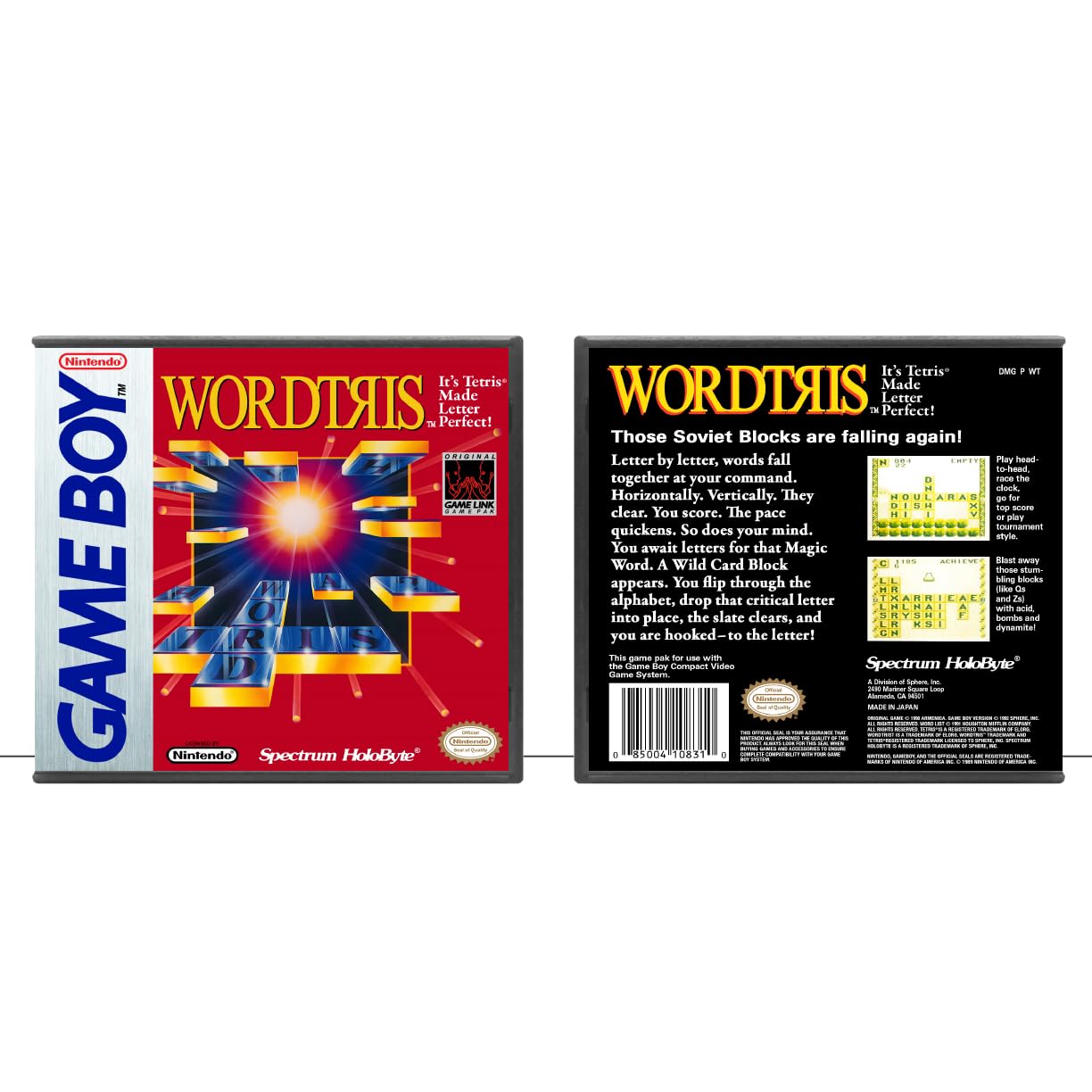 Wordtris | (GB) Game Boy - Game Case Only - No Game