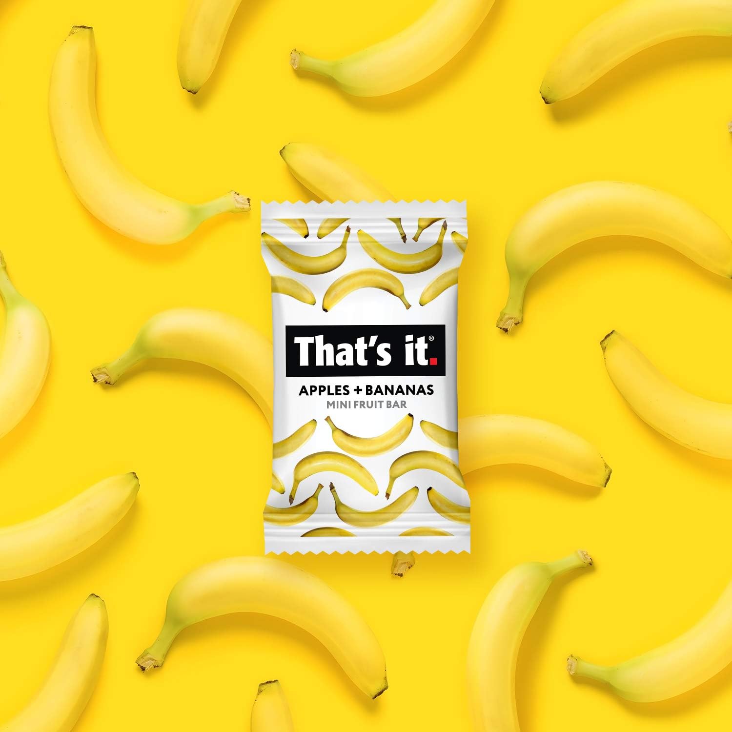 That’s It. Fun Size Fruit Bars Variety Pack(50 Pieces, 10g Each) With Apples + Bananas, Apples + Cranberries, Non-GMO, Paleo and Kosher Friendly, Gluten Free Breakfast Snacks