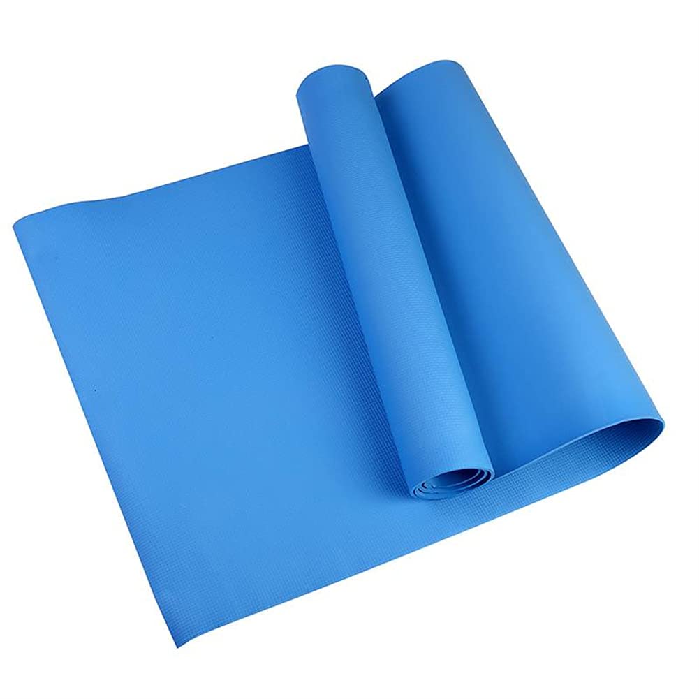Yoga Mat Foldable Fitness Exercise Mat Classic EVA 4mm Thick Workout Pad for Yoga, Pilates, Gym and Floor Workouts blue
