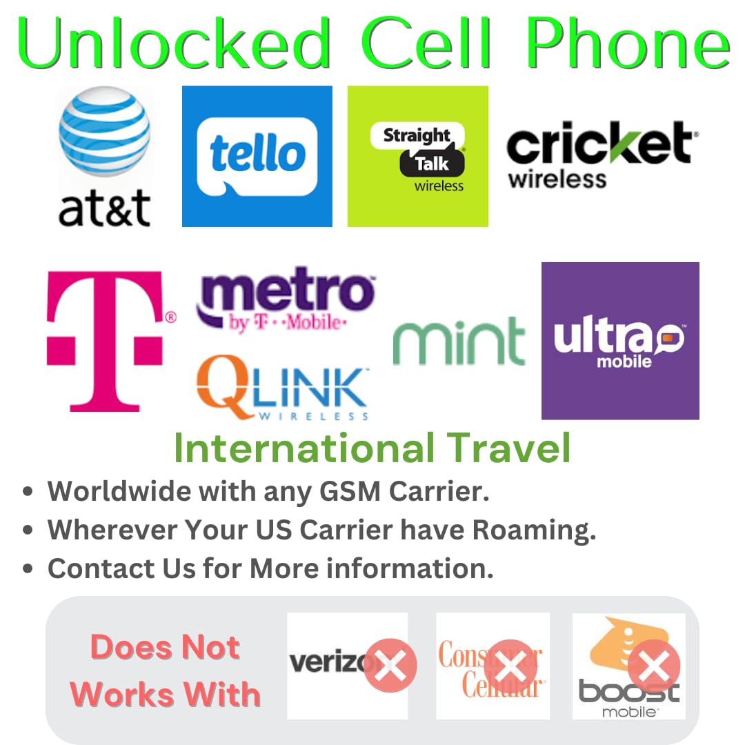 NUU A23Plus Basic Cell Phone for AT&T, T-Mobile, Cricket, Mint Mobile, Metro, 64G/3GB 6.3" 4G LTE, Q Link, Hello Mobile Dual SIM, Black, 365 Days US Warranty with Detachable & Replaceable Battery