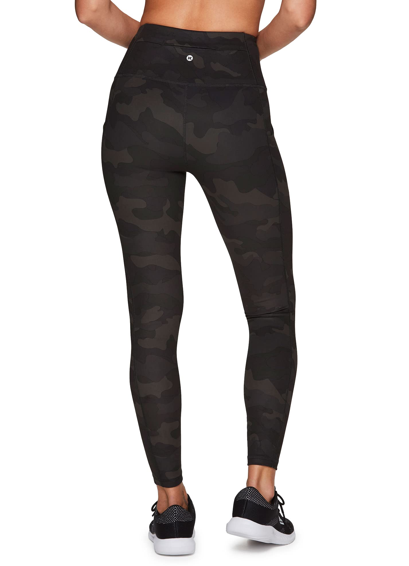 RBX Active Women's Squat Proof Opaque Ultra Soft Camo Print Full Length Running