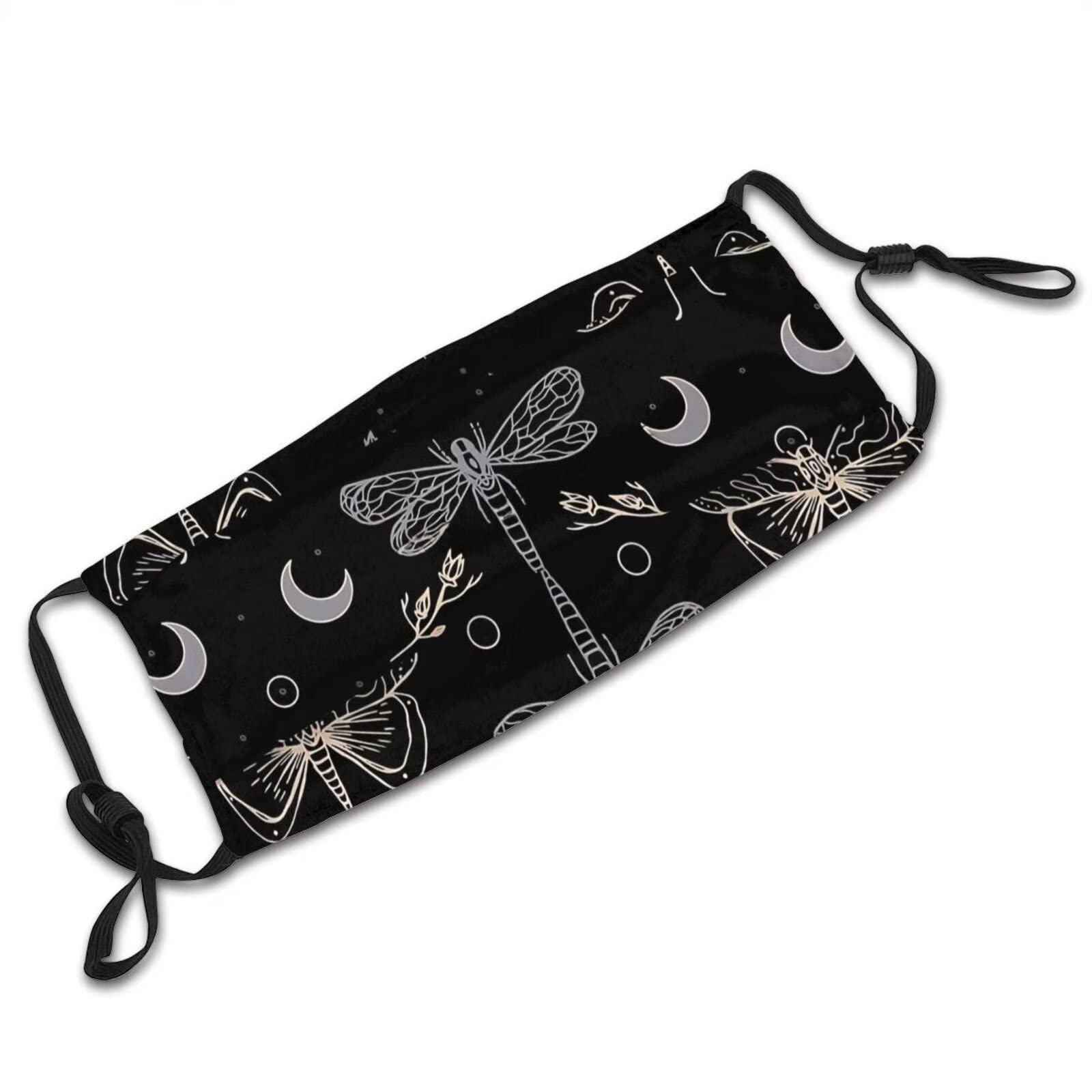 Tuyimm 4 Pcs Goth Face Mask with Filter Pocket Reusable Breathable Adjustable Fashion Balaclava for Women Men