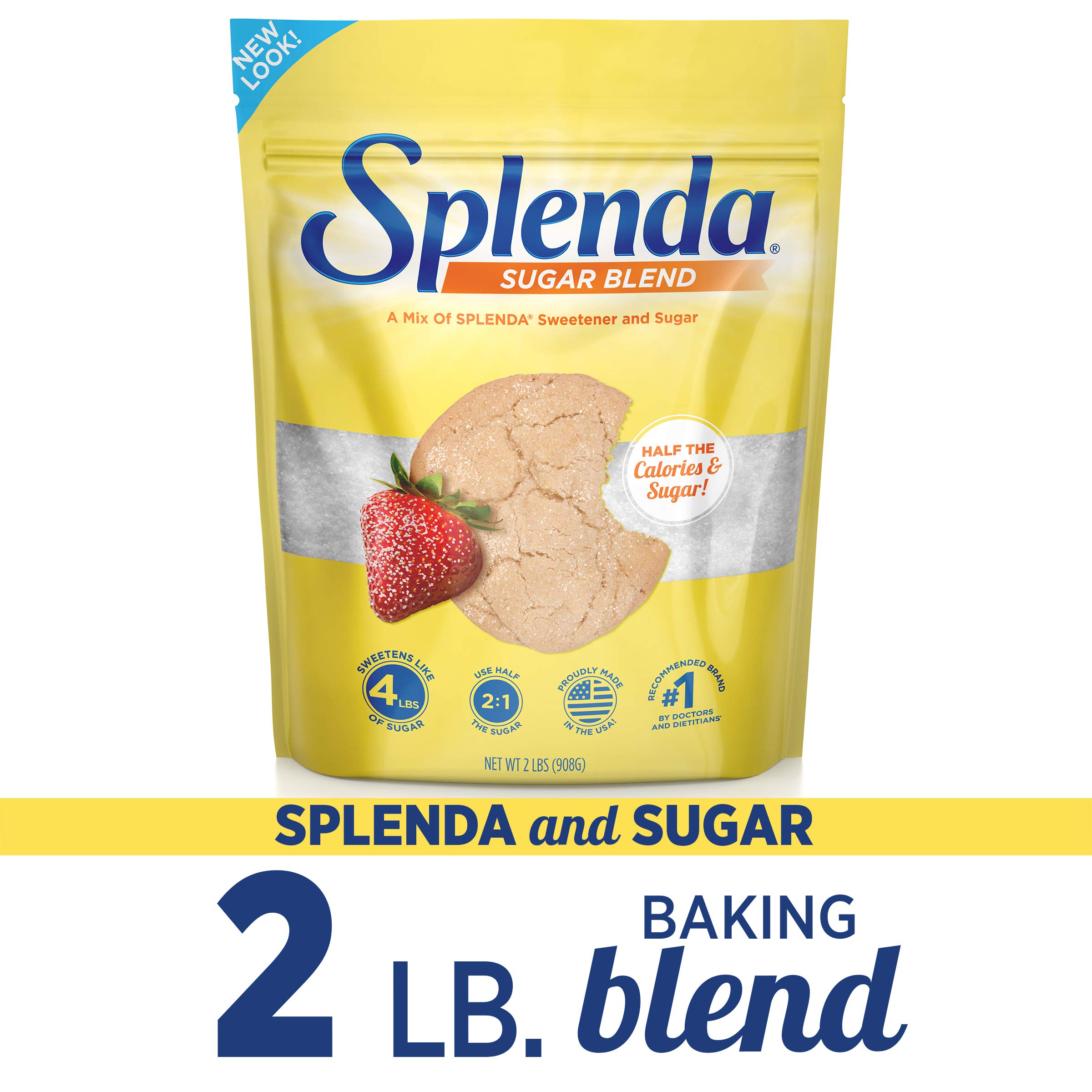 SPLENDA Low Calorie Sweetener for Baking Resealable Bag, Sugar Blend, 32 Ounce