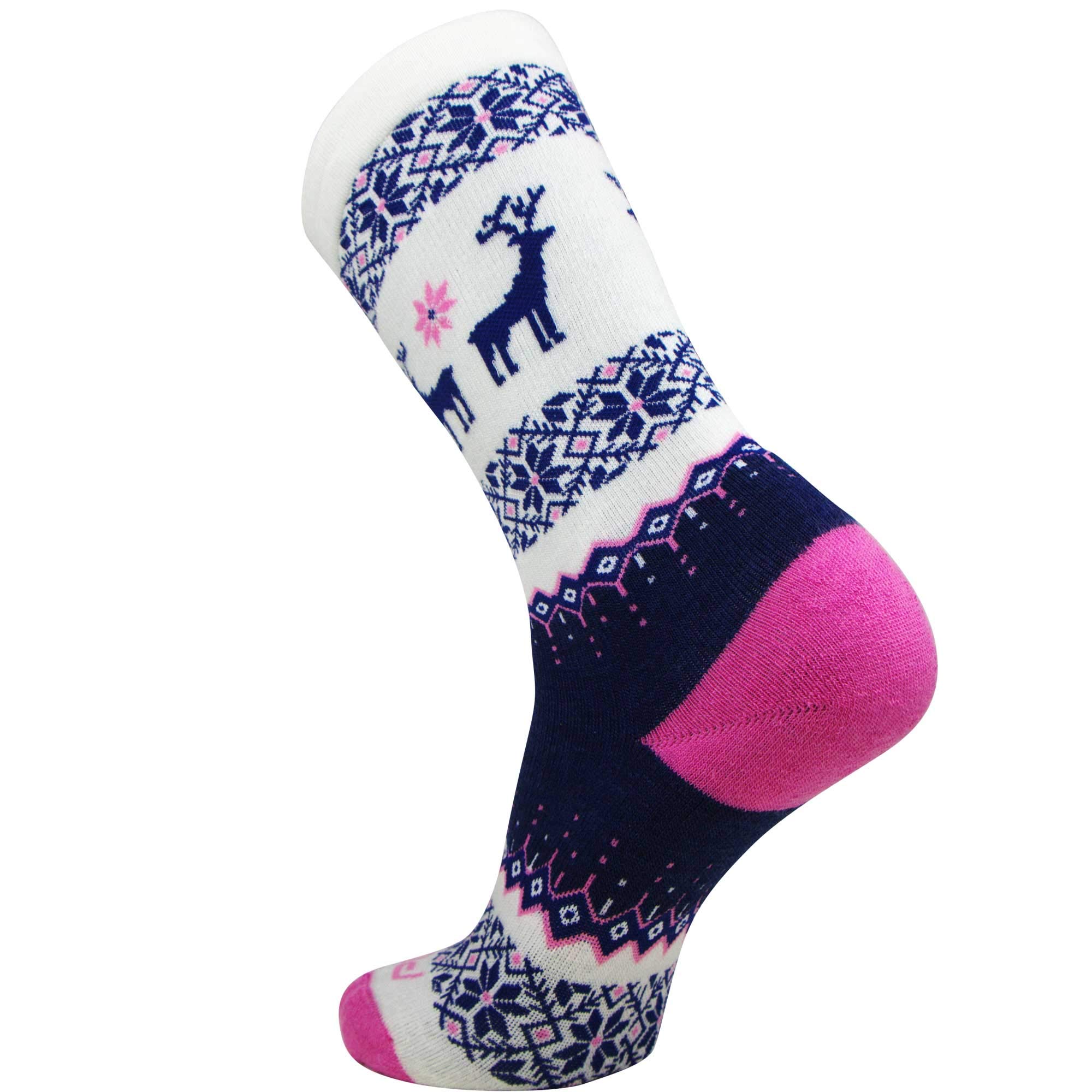 Pure Athlete Kids Merino Wool Ski Socks β Snow Sock for Boys, Girls, Children β Snowboard (1 Pair - Navy/Pink/White, S/M)