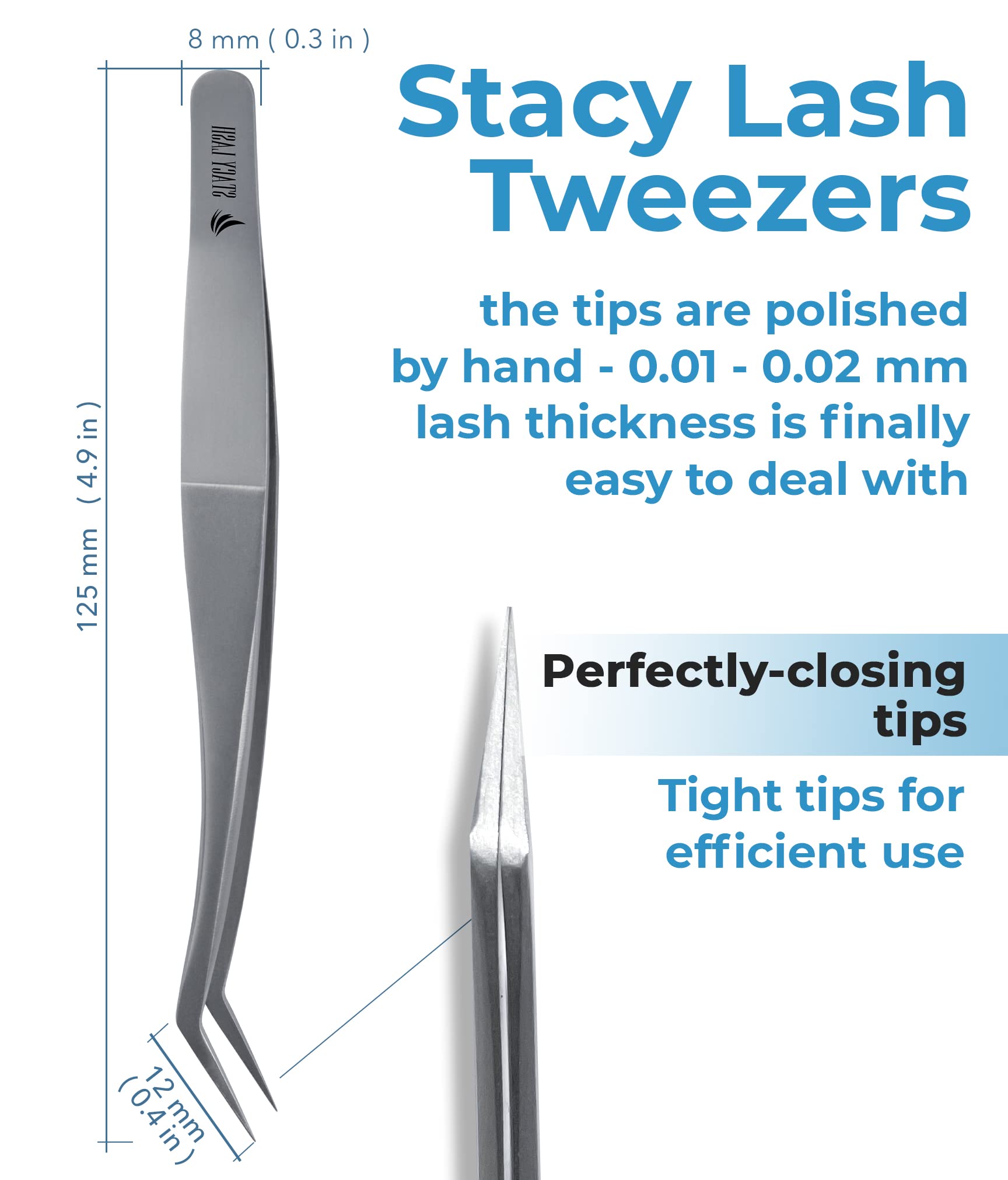 STACY LASH Lash Shampoo 200ml STL-11 Curved L-Shaped Tweezers/Eyelid Foaming Cleanser/Safe Makeup & Mascara Remover/Precision Stainless Steel Tool/Angled Tips/Professional Supplies