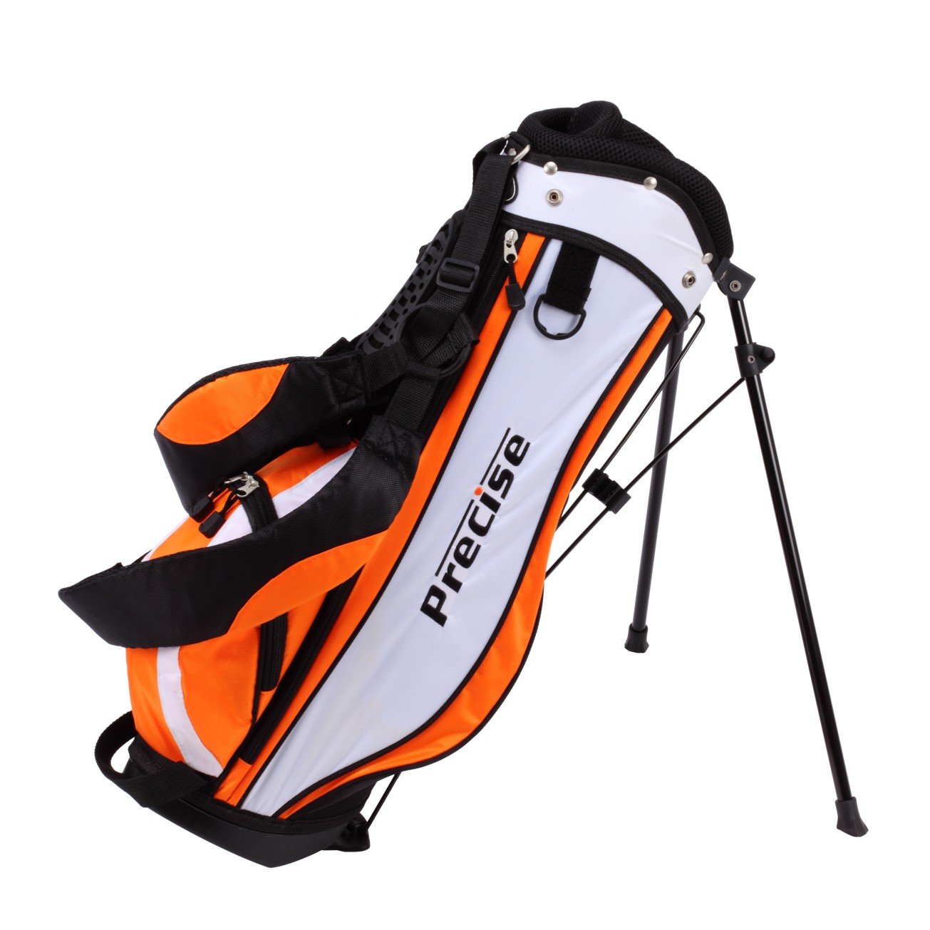 Precise Distinctive Left Handed Junior Golf Club Set for Age 3 to 5 (Height 3' to 3'8""), Set Includes: Driver (15""), Hybrid Wood (22, 7 Iron, Putter, Bonus Stand Bag & 2 Headcovers