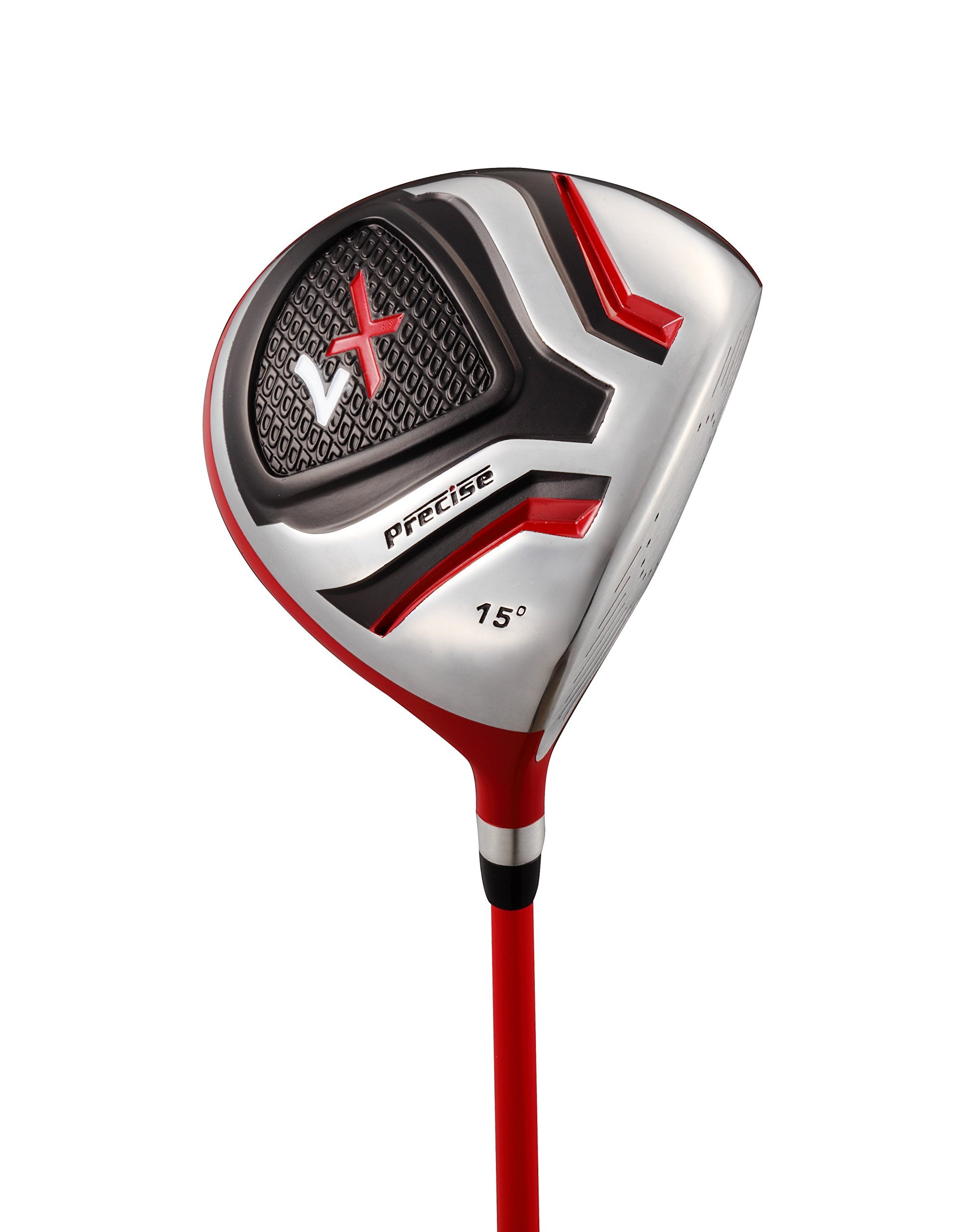 Precise X7 Junior Complete Golf Club Set for Children Kids - 3 Age Groups Boys & Girls - Right Hand & Left Hand! (Red Ages 6-8, Left Hand)