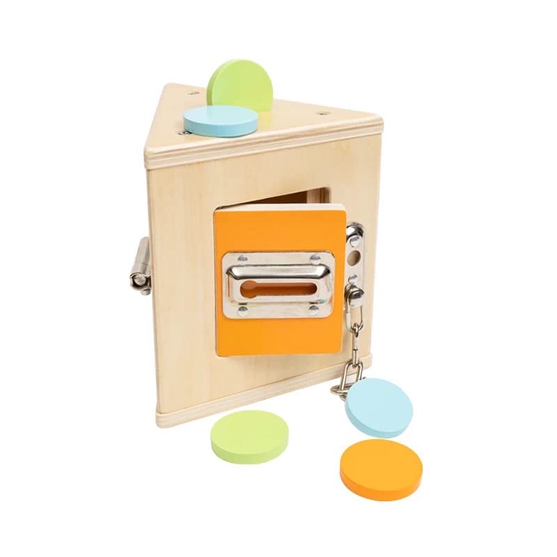 Wooden Montessori Lock Box & Coin Drop Toy