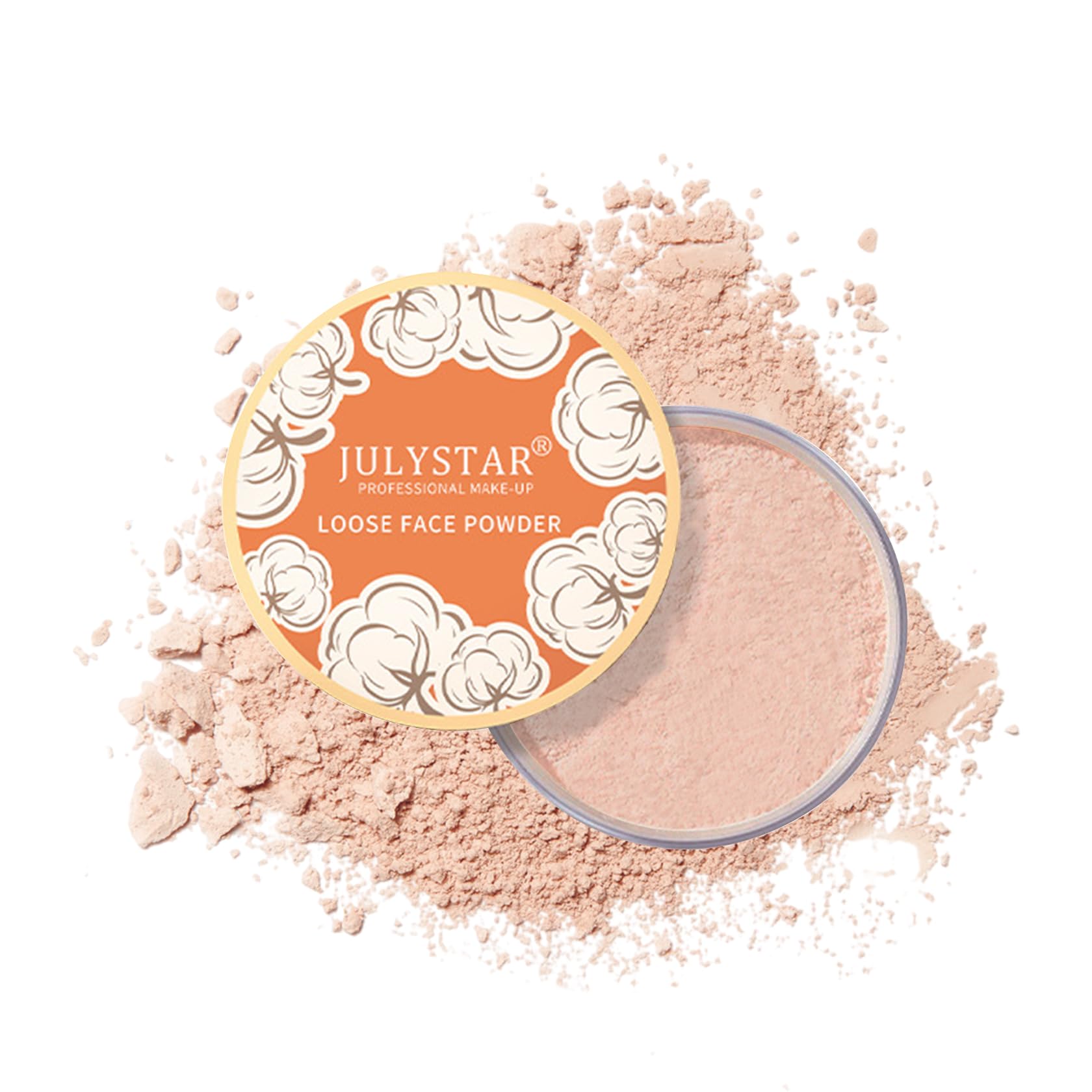 Pink Translucent Powder Setting Powder Makeup Loose Face Powder Oil Control Long Lasting Soft Focus Matte Loose Powder Makeup For Flawless Skin Tone 02#Pink Complexion