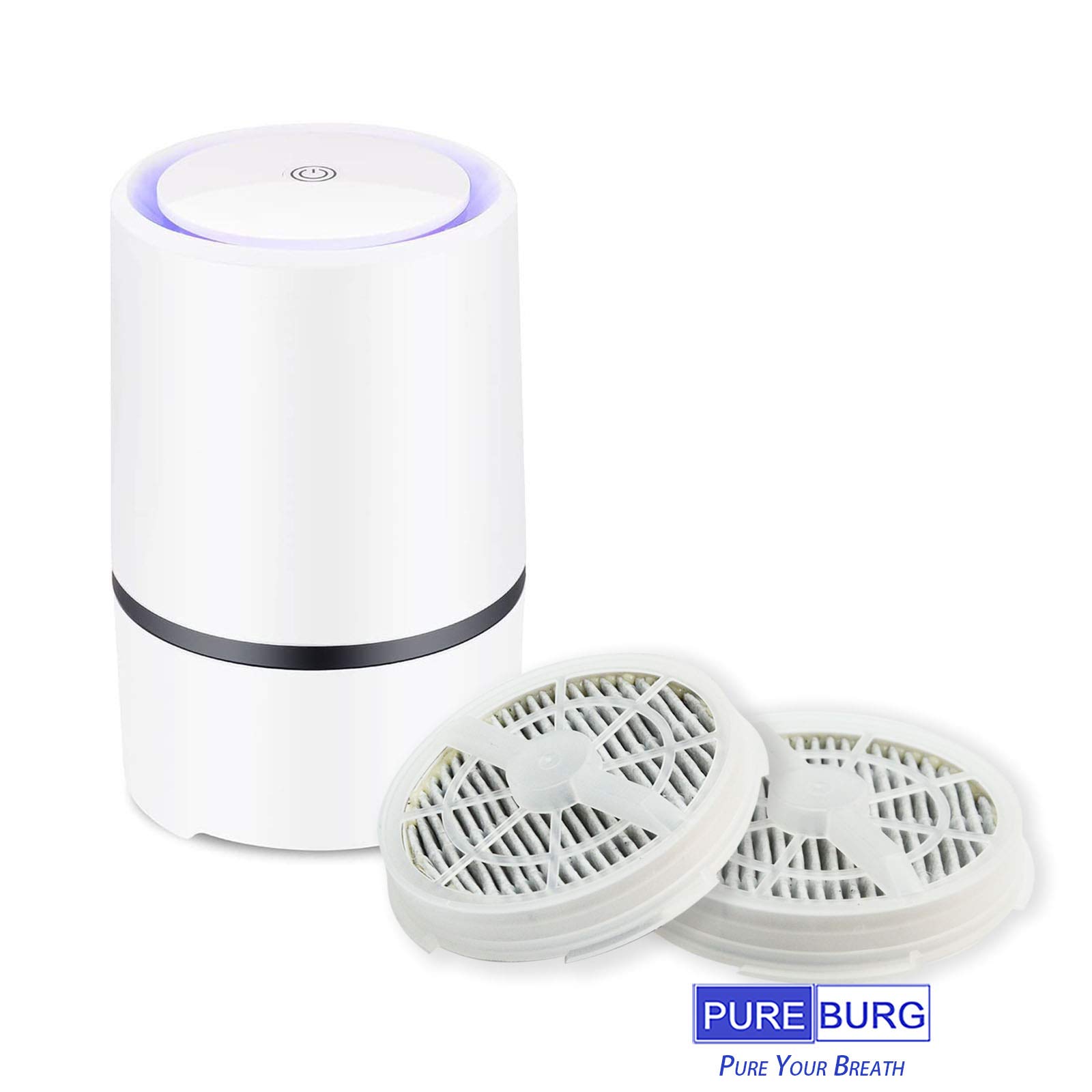 PUREBURG GL-2103 Replacement HEPA Filter Compatible with RIGOGLIOSO JINPUS MELEDEN Houzetek WSTA DHS COSTWAY & SY900S Air Purifiers,2-Pack