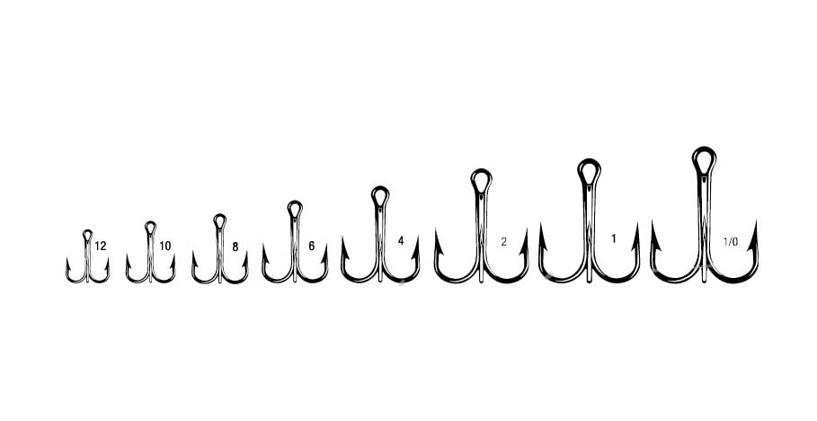 Tooth Shield Tackle 10-Pack Walleye Stinger Hooks/Trailer Hooks 15lb Fluorocarbon Leader Material Red VMC Hooks [White] (Hook Size: 4)
