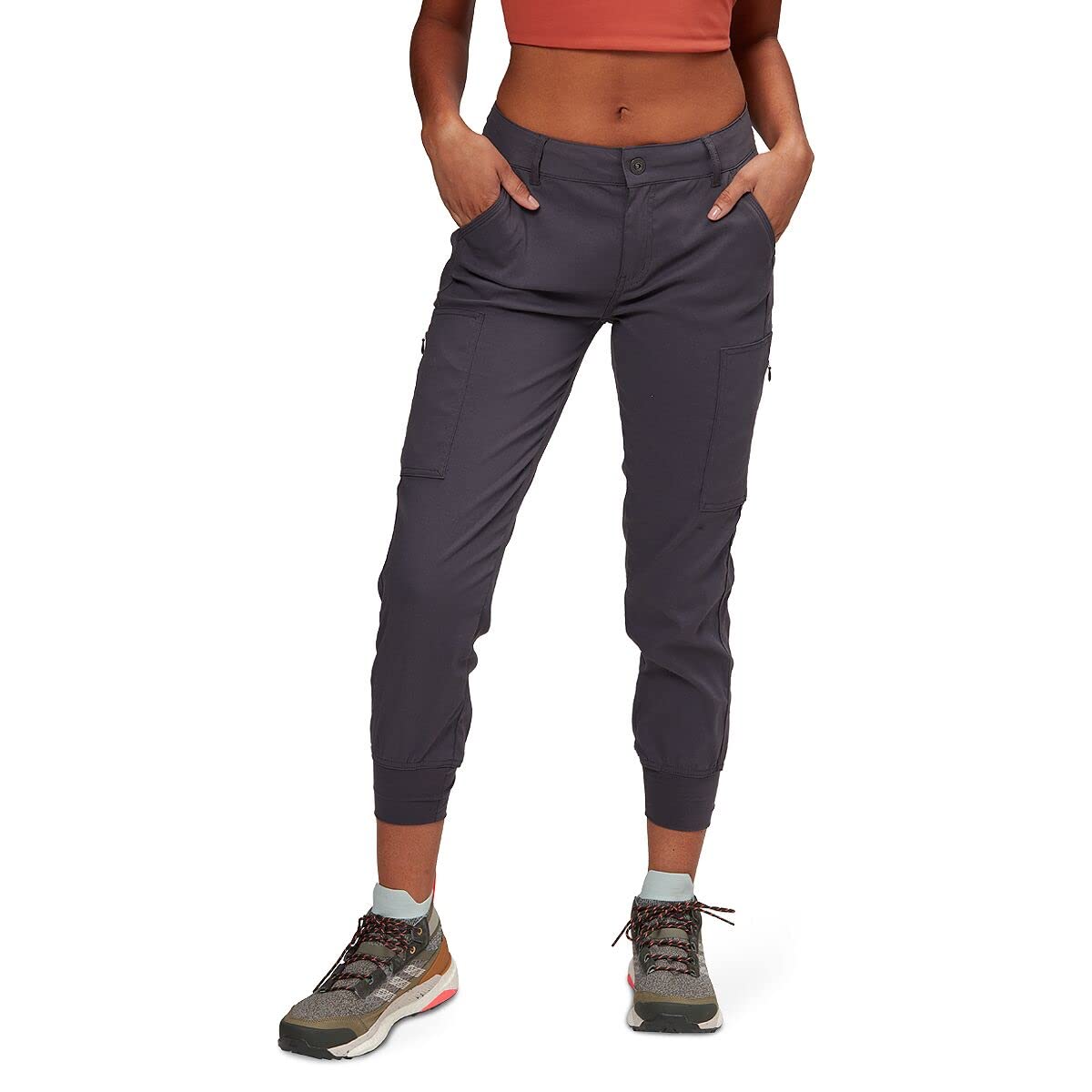 prAna Womens Sky Canyon Jogger, Coal, 6