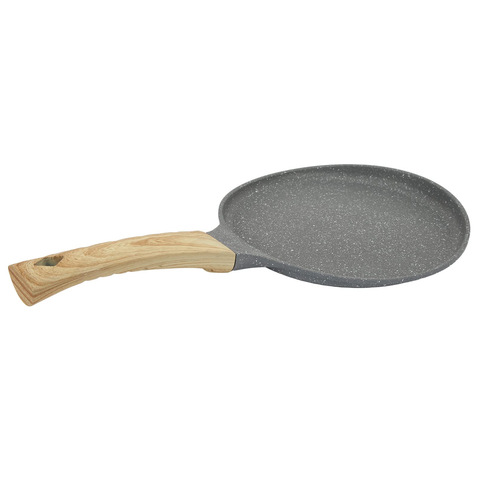 Nonstick Pan, Frying Pan Flat Bottom Even Heating Stick Free Cooking Kitchen Ware with Handle for Food, Non-Stick Pancake Griddle Compatible with Induction Cooktop(20cm)