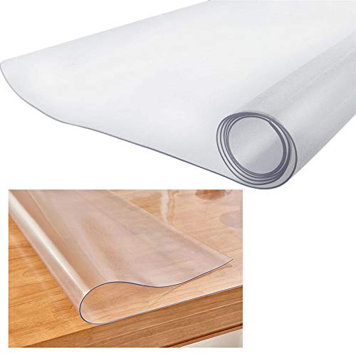 Plastic Carpet PVC Entrance Hall Office Home Bedroom Computer Swivel Chair Wooden Floor Transparent Protective Mat Coffee Table Waterproof Tablecloth (l)