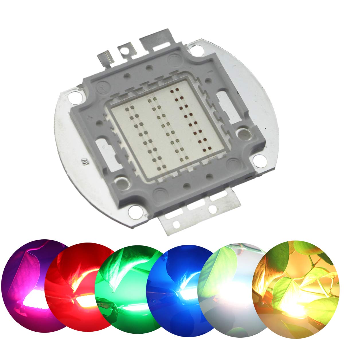 odlamp Super Bright High Power LED Chip 50W SMD COB Light Blue 450-460nm DC 30-34V for Emitter Components Diode 50 W Bulb Lamp Beads DIY Lighting (Blue)