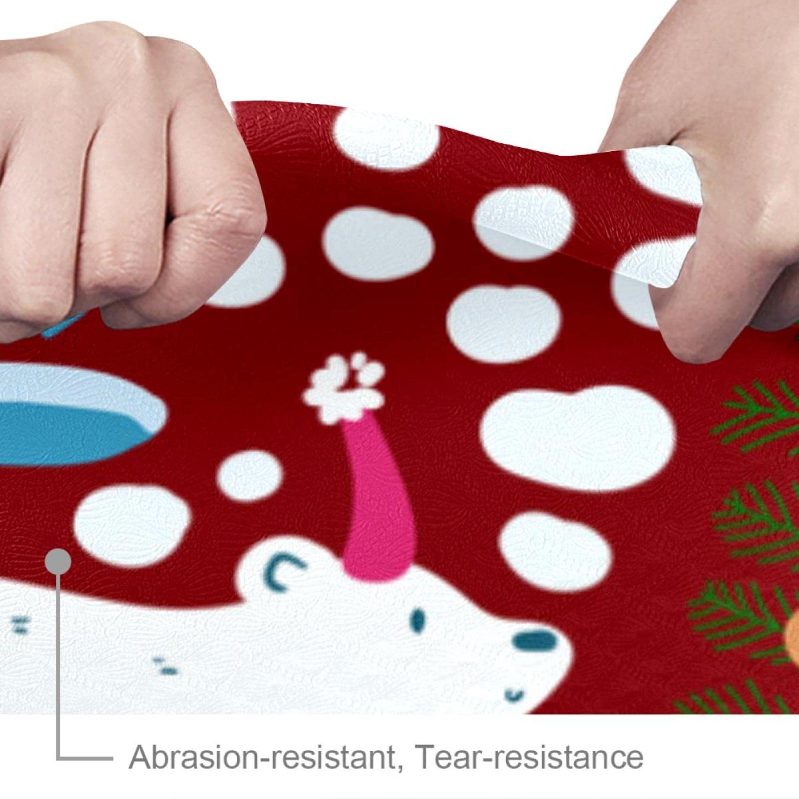 Yoga Mat, Yoga Mats for Home Workout, Workout Mat, Exercise Mats, Pilates Mat, Winter Bear Tree Flower