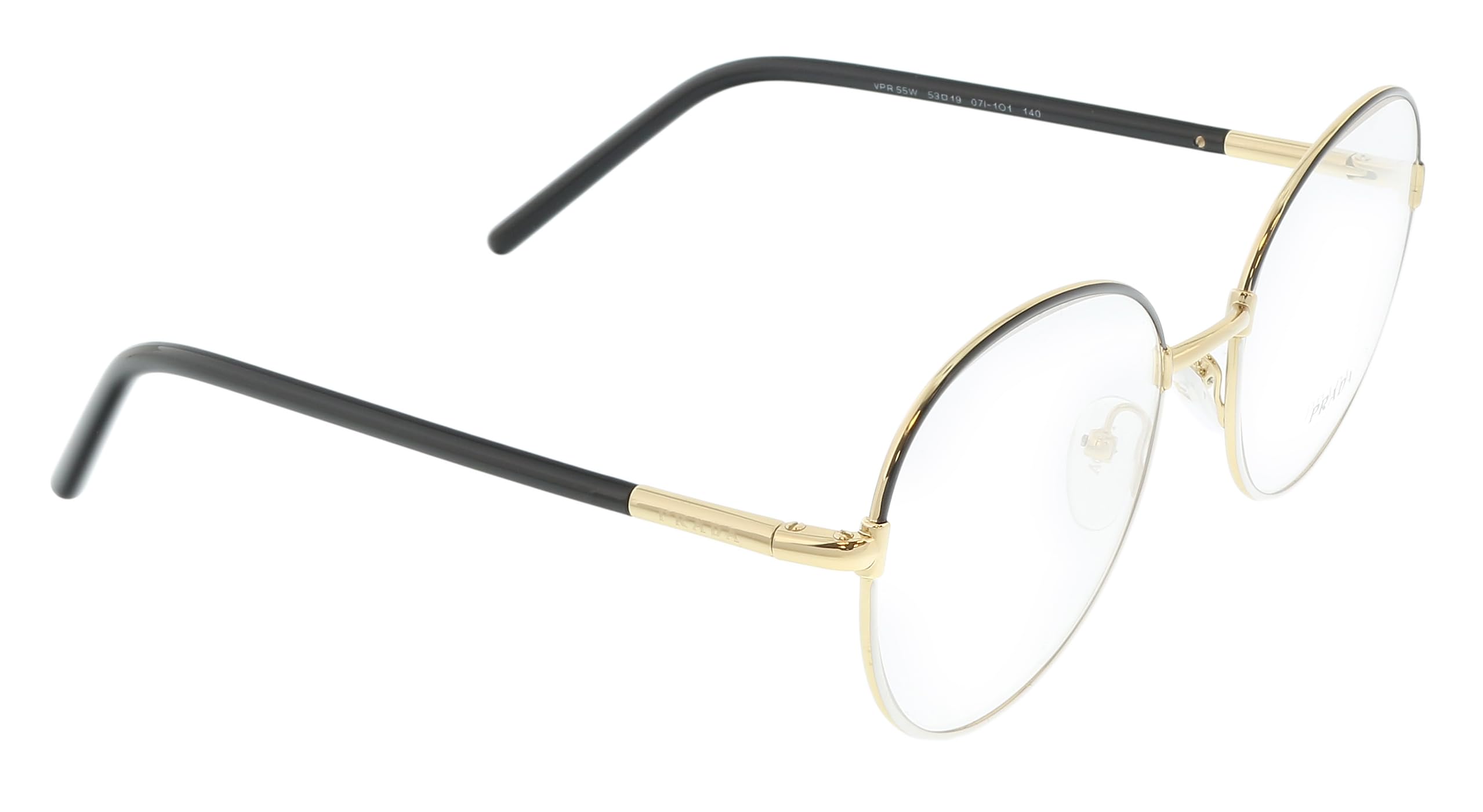Prada Demo Round Ladies Eyeglasses PR 55WV 07I1O1 53