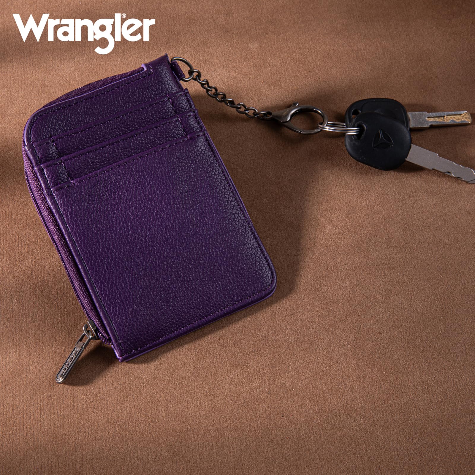 Wrangler Credit Card Wallet Womens Keychain Wallet Front Pocket Wallets
