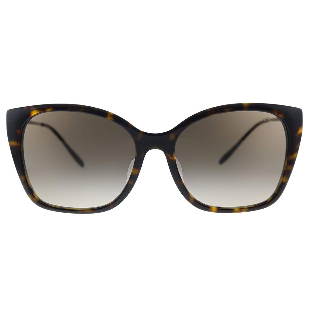 Prada PR 12XS 2AU3D0 Havana Plastic Cat-Eye Sunglasses Brown Gradient Lens