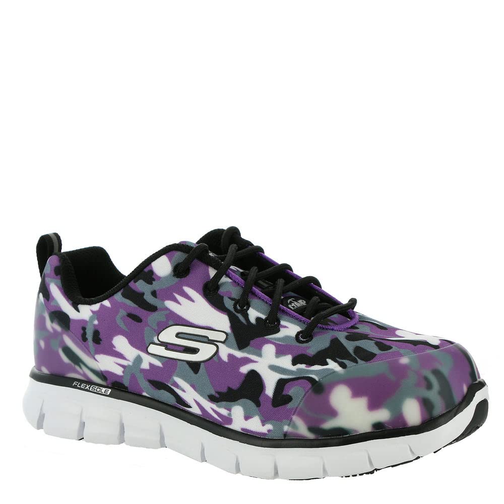 Skechers Work Sure TrackSaivy Sneaker Womens Oxford 9 BM US PinkMulti