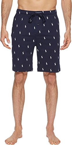 Polo Ralph Lauren Underwear Men's Jersey Knit Sleep Shorts, Cruise Navy, Blue, Graphic, S
