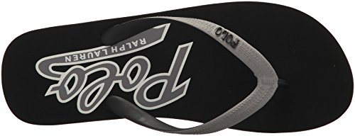 POLO RALPH LAUREN Men's WHITLEBURYII Flip-Flop, BLACK, 11 D US