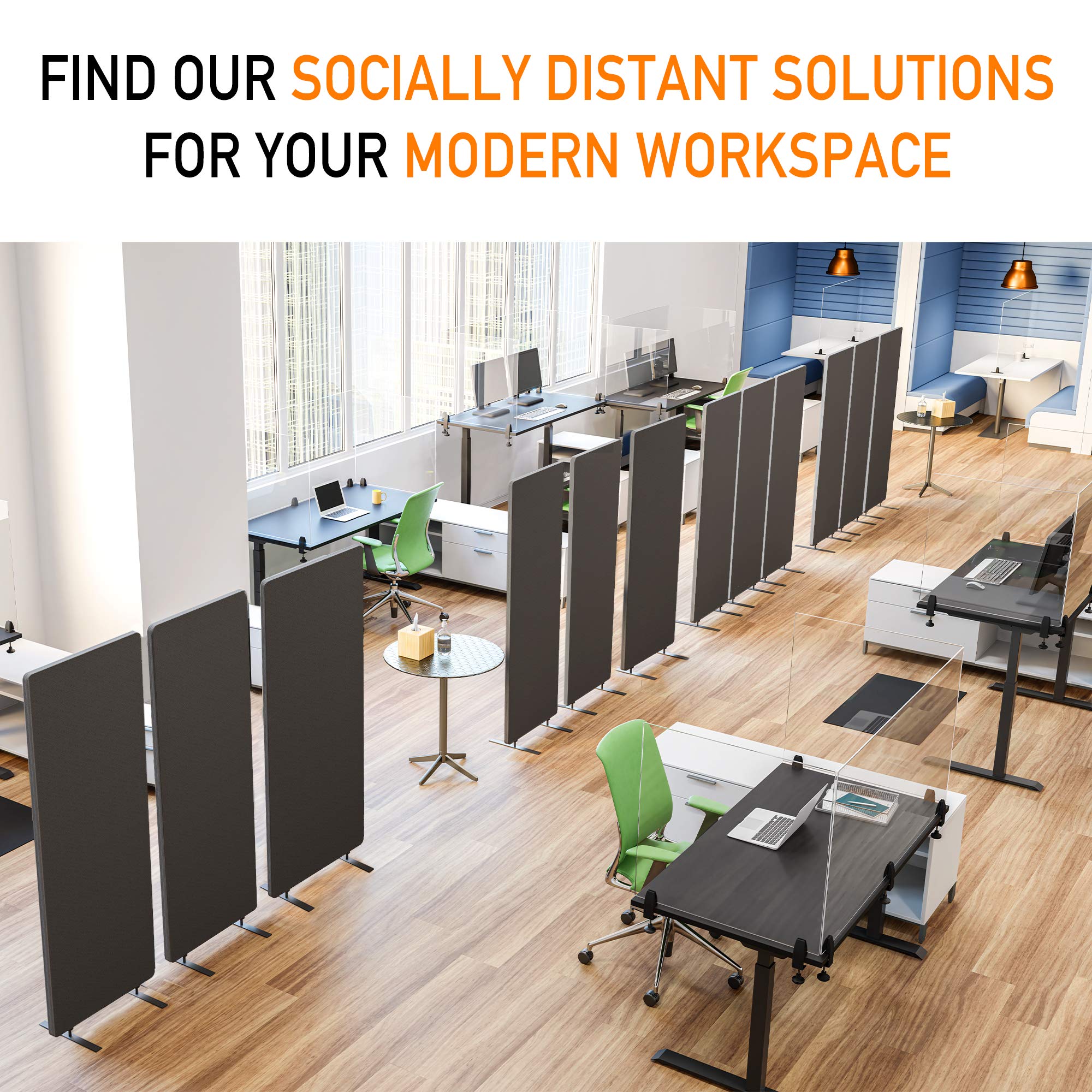 Stand Steady Freestanding Privacy Panels Stand Steady Room Dividers Stand Steady Single Zip Panel in Slate Gray 10 Pack (Single Panel) (Single Panel)