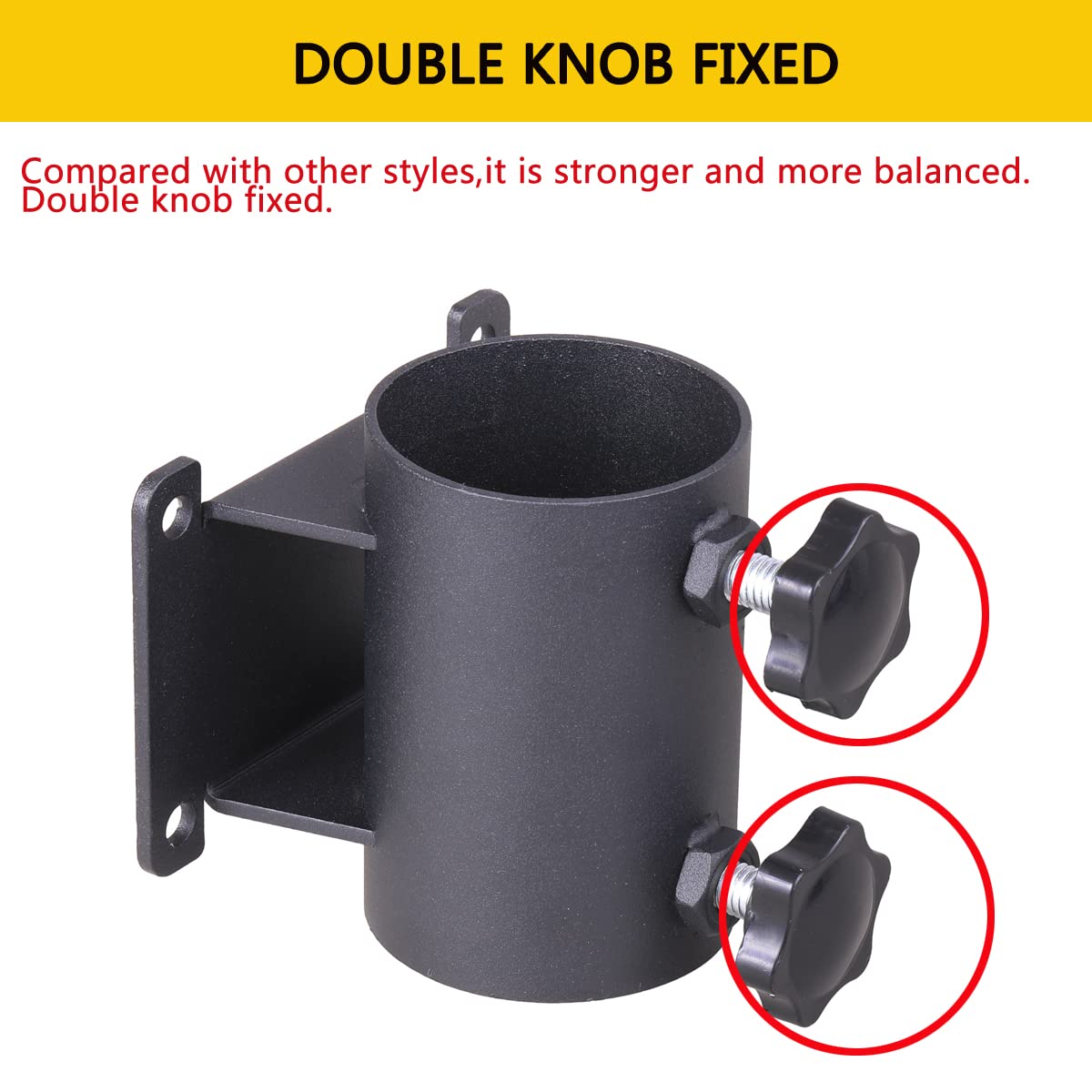 VANROUG Heavy Duty Patio Umbrella Holder,Patio Umbrella Stand Umbrella Clamp Mount Bracket for Deck Railing, Mount to Deck, Fences ,Balcony or Outdoor Courtyard etc... (2)