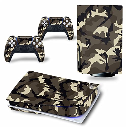 WREXIL LEEWEE for PS5 Skin Disc Edition & Digital Edition Console and Controller Vinyl Cover Skins Wraps Scratch Resistant, Compatible 37699 No Foaming (Size : Disc Version)