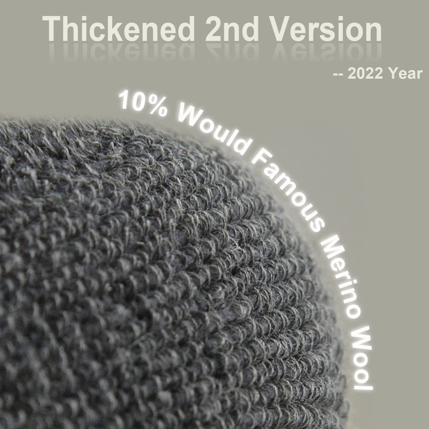 Ski Socks for Men Women Snowboard Socks Skiing Calf Socks Winter Long Socks with Merino Wool Winter Sports Socks 2 Pair