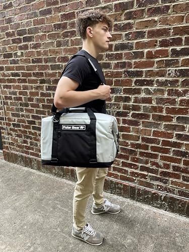 Polar Bear Coolers 24 Pack Original Nylon Soft Cooler Bag Insulated Leak Proof Beach Cooler Bag, Ice Cooler Bag for Travel | Heavy Duty Bag Cooler, Portable Cooler Bag | Sweat Proof