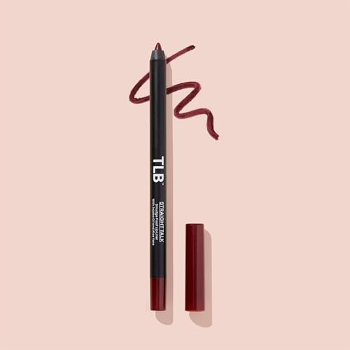 The Lip Bar | Straight Line Lip Liner | Vegan & Cruelty Free | Straight Talk - Burgundy