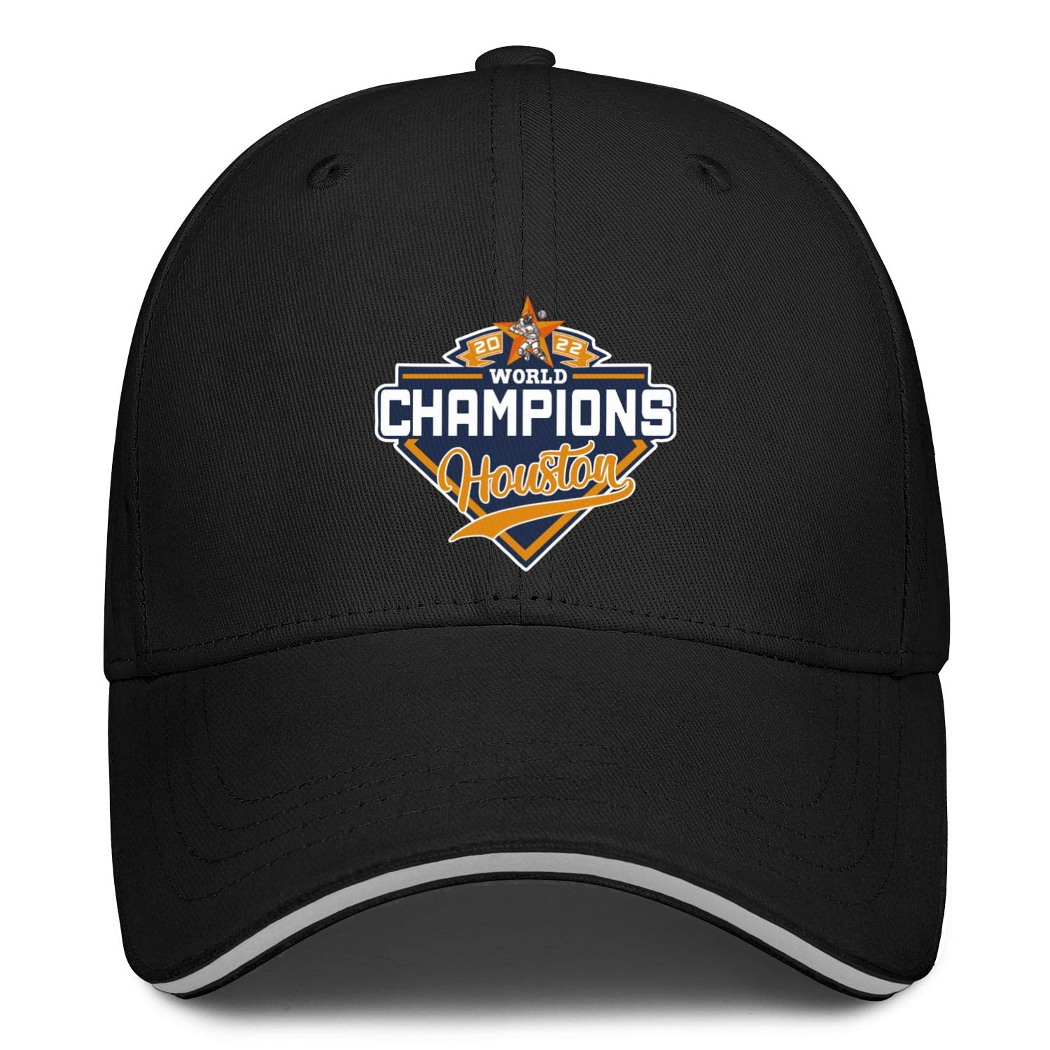 World Baseball Champions Hat 2022 Baseball World Champions Hat/Cap, Houston Hat Black