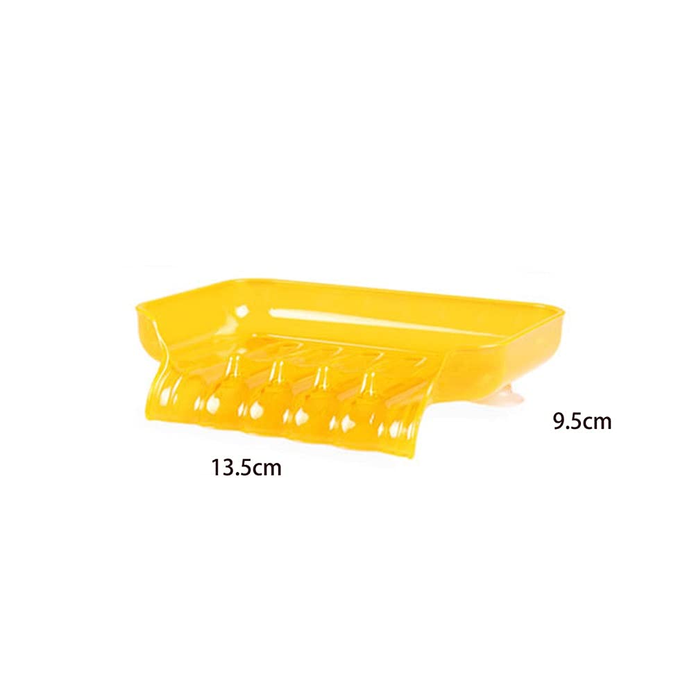 PLMM soap Box, Kitchen Bathroom Flexible Soap Dish Plate Holder Tray Soapbox Bathroom Accessories for Soap Sink Sponge Drainage Drainage Soap (Color : NO2)